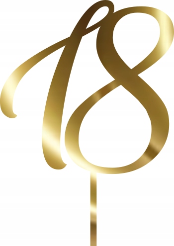 Topper dekoracja na tort dowolna liczba cyfra deko 14215709406 - Allegro.pl