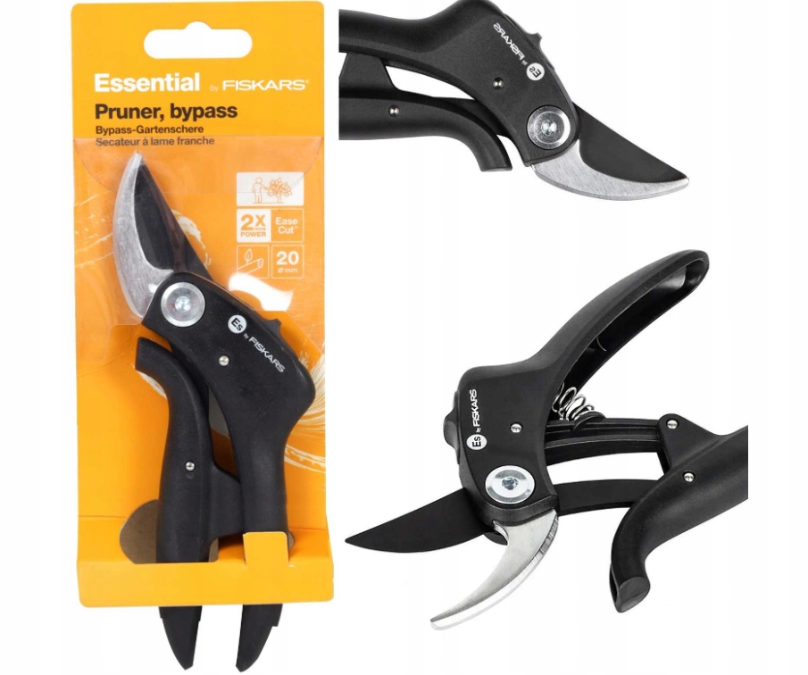 Fiskars Sekator ogrodowy nożycowy ESSENTIAL 1052091 (6411501110916) • Cena, Opinie • Nożyce i ...