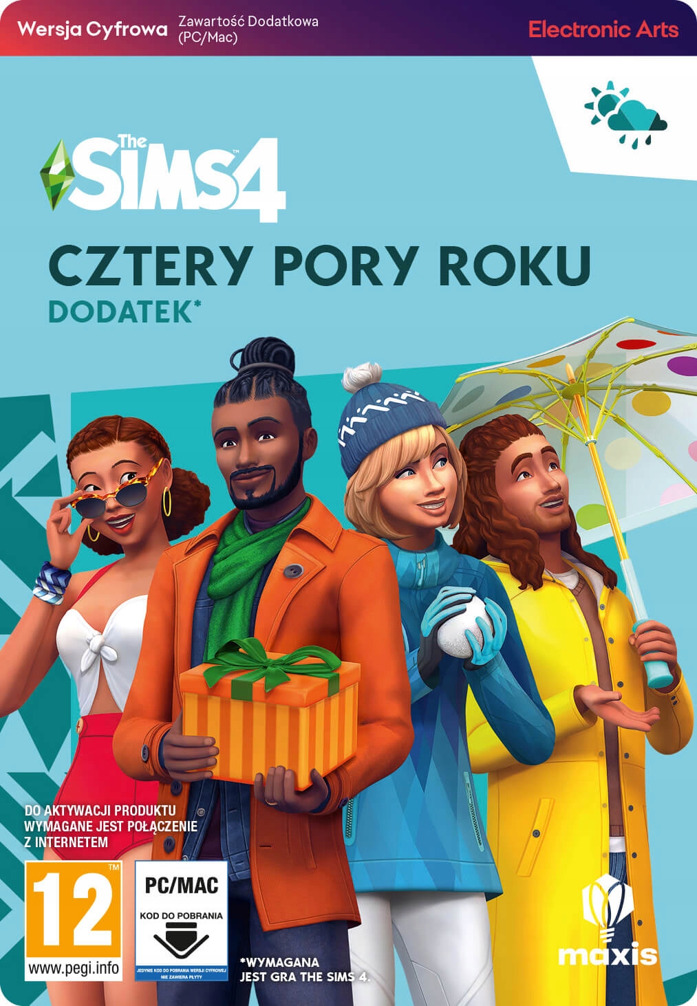 The Sims 4: Cztery pory roku (PC) KLUCZ CYFROWY EA App - Stan: Nowy 82 ...