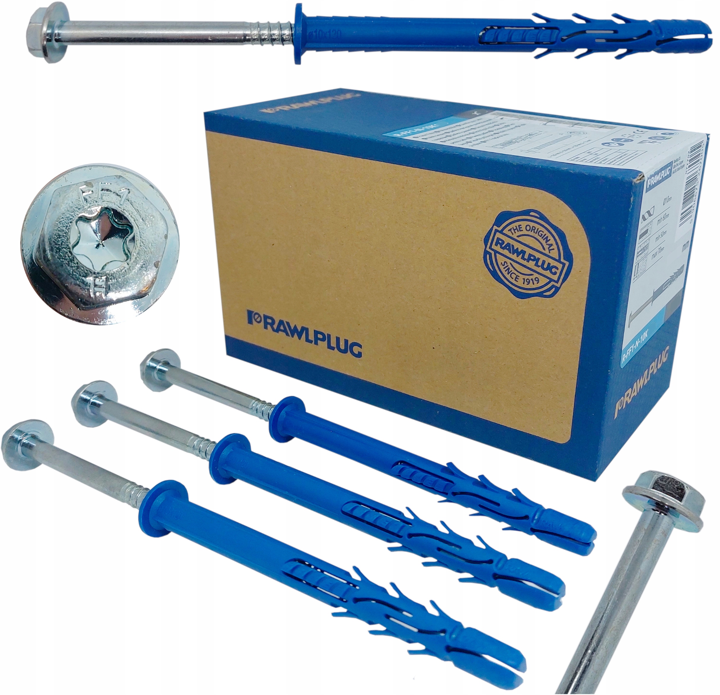 Kołek uniwersalny Rawlplug R-FF1-N-10K300 10x300 mm 10 sztuk ...