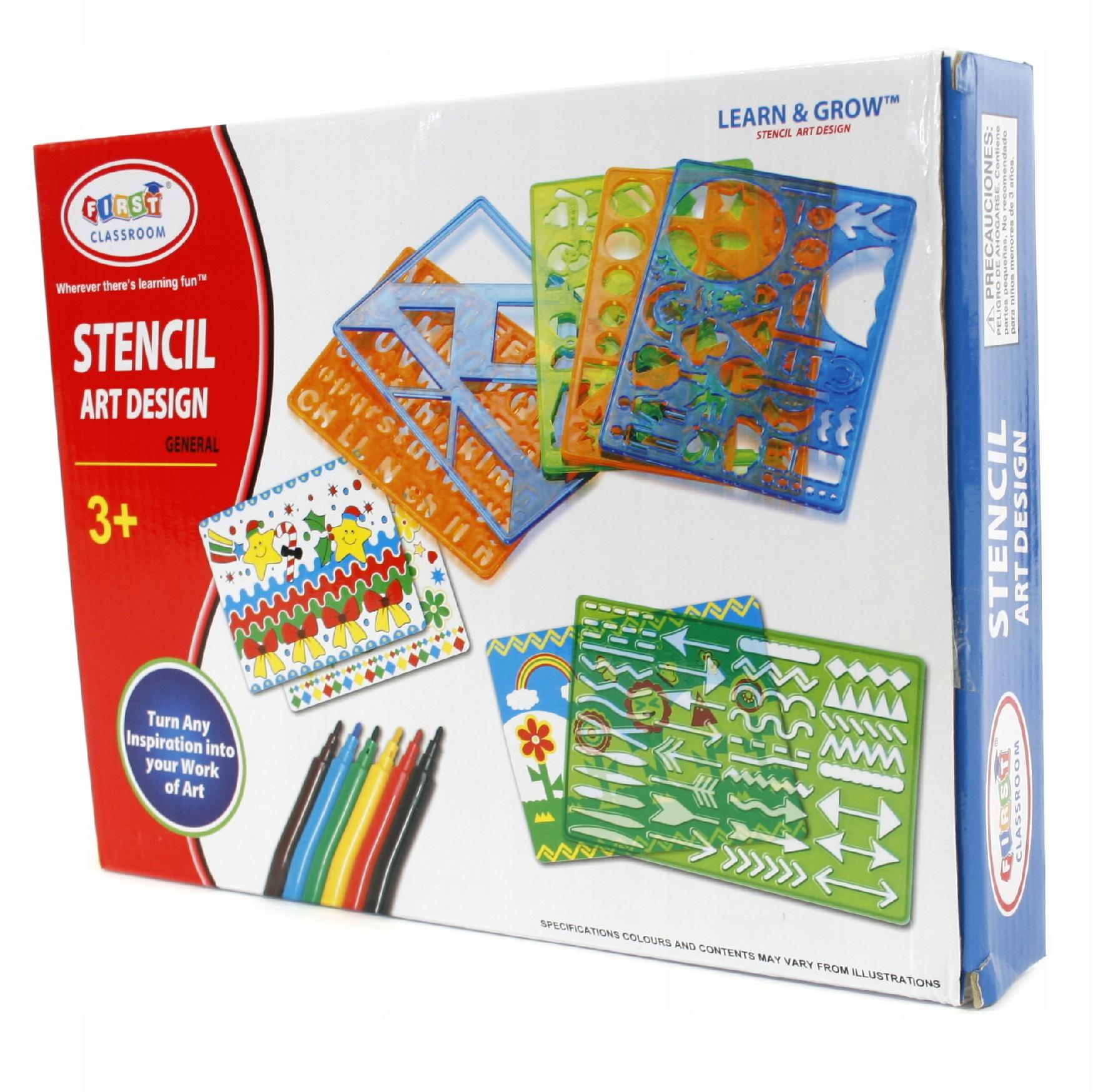 ZESTAW PLASTYCZNY DO RYSOWANIA WZORÓW + NAKLEJKI (5900733455151) • Cena ...