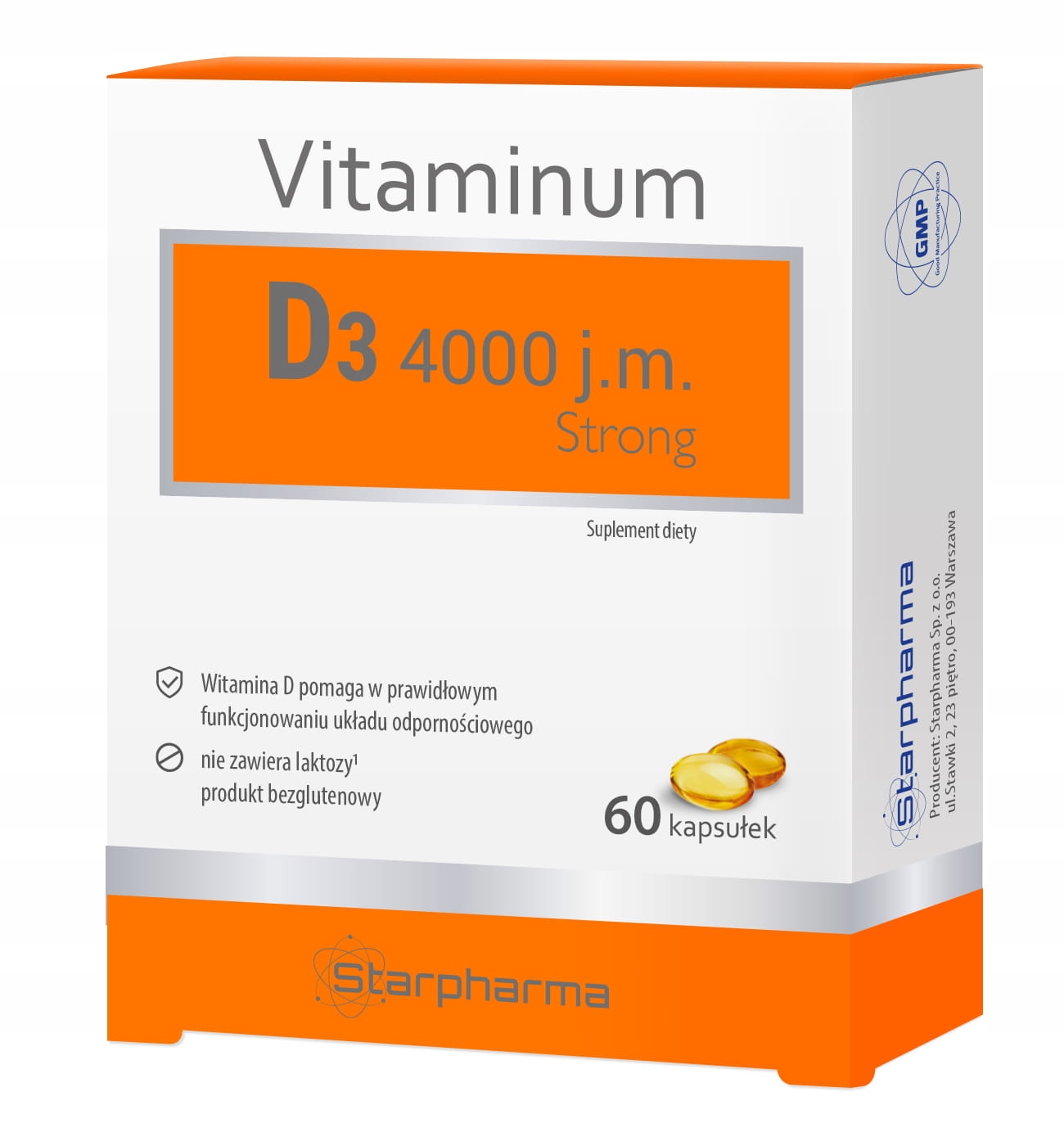 VITAMINUM D3 4000 j.m. Strong 60 kaps. (5902989931076) • Cena, Opinie • Preparaty witaminowo ...