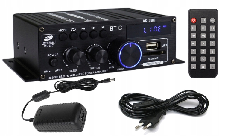 Wzmacniacz Bedee CYFROWY BLUETOOTH - Sklep, Opinie, Cena w Allegro