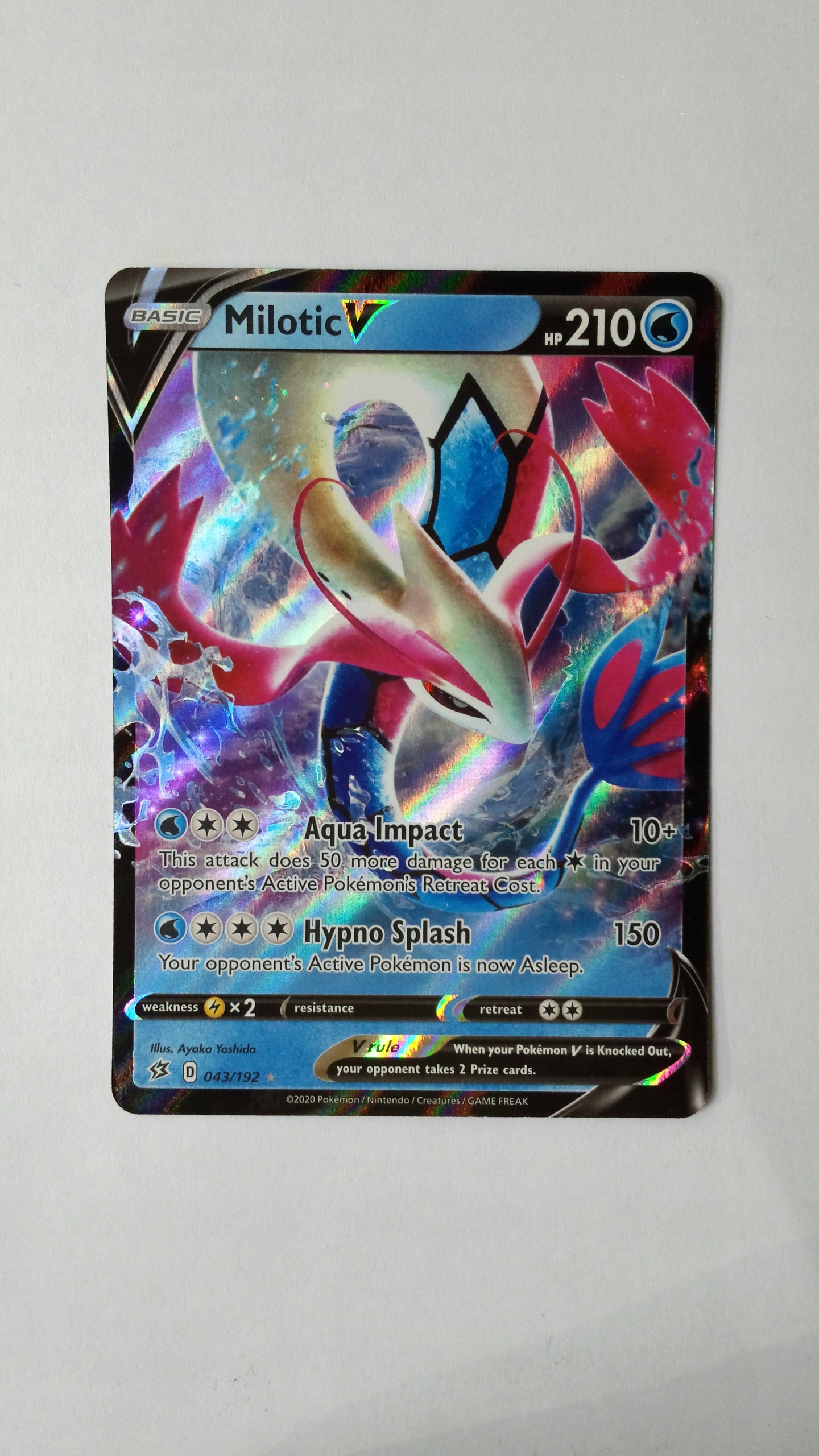 Milotic V (RCL 43) - 43/192 - Ultra Rare - Rebel Clash • Opinie - Allegro