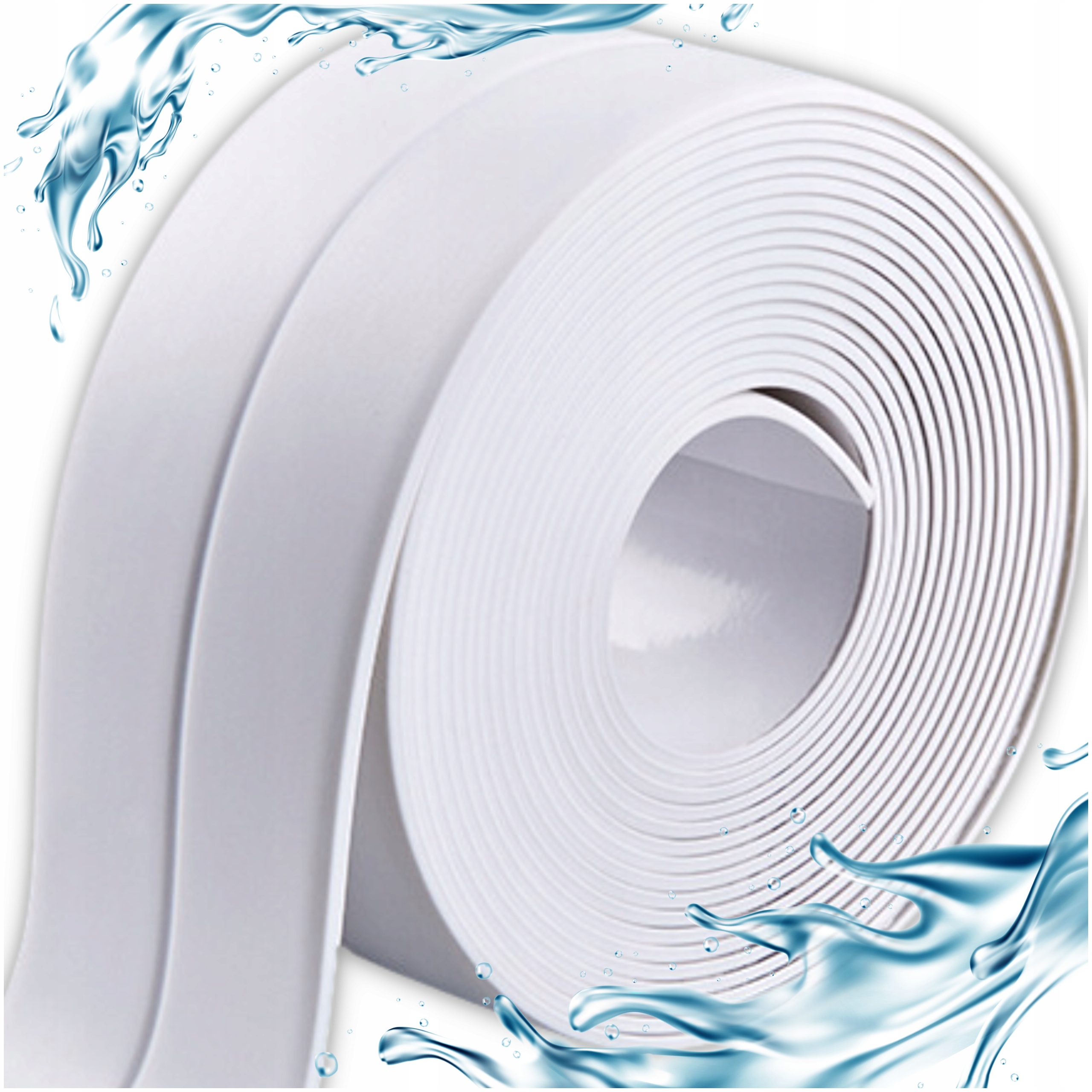 TAŚMA USZCZELNIAJĄCA WYKOŃCZENIOWA SAMOPRZYLEPNA DO WANNY BRODZIKA ...