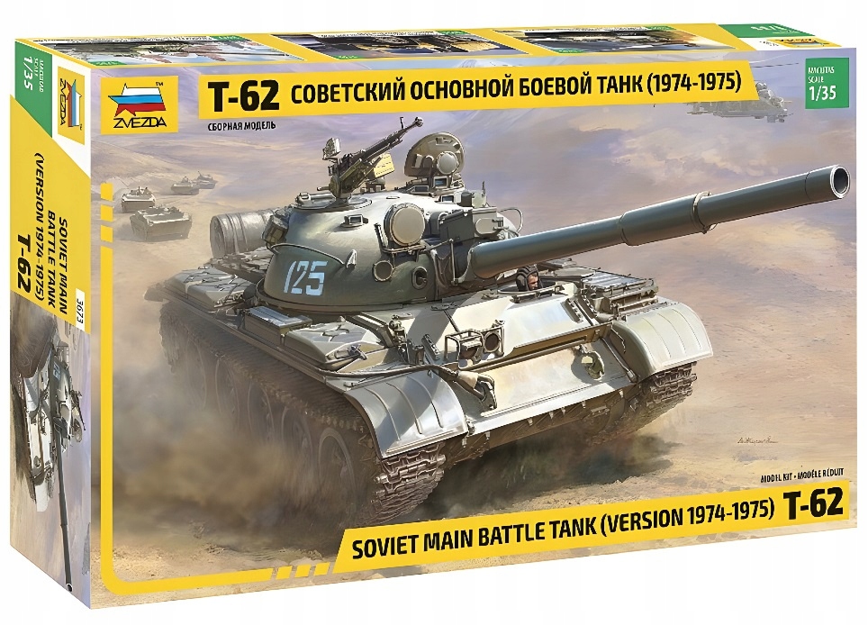 Czołg radziecki T-62 Zvezda 3673 (4600327036735) • Cena, Opinie ...