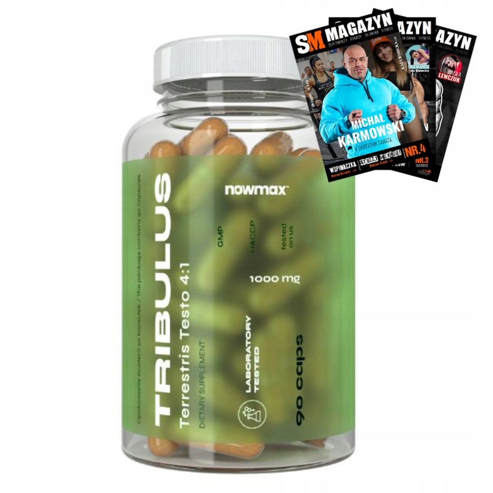 nowmax TRIBULUS TERRESTRIS TESTO 4:1 100 Kotvičník NA TESTOSTERON 90 ...