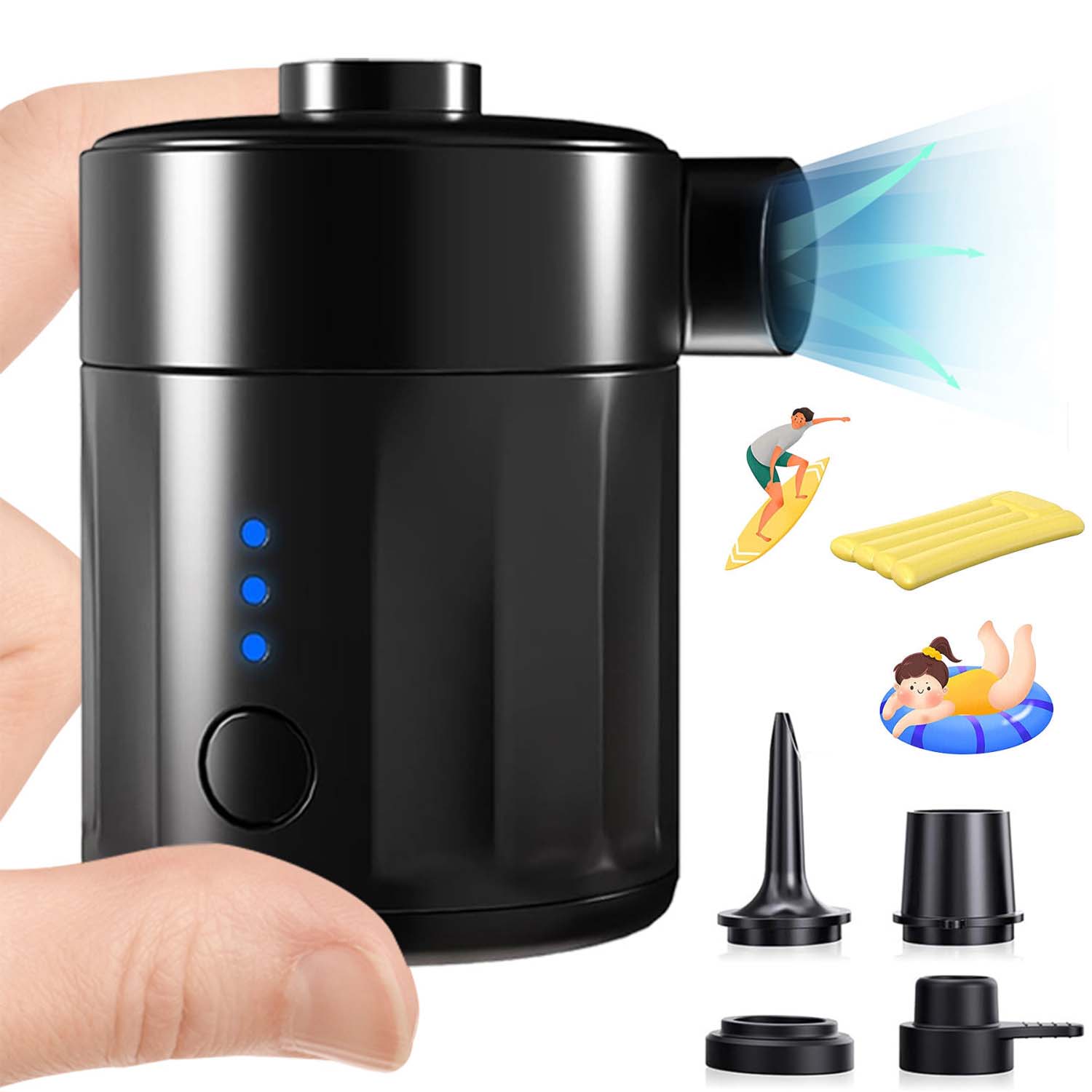 POMPKA AKUMULATOROWA BEZPRZEWODOWA ELEKTRYCZNA DO BASENU MATERACA ...