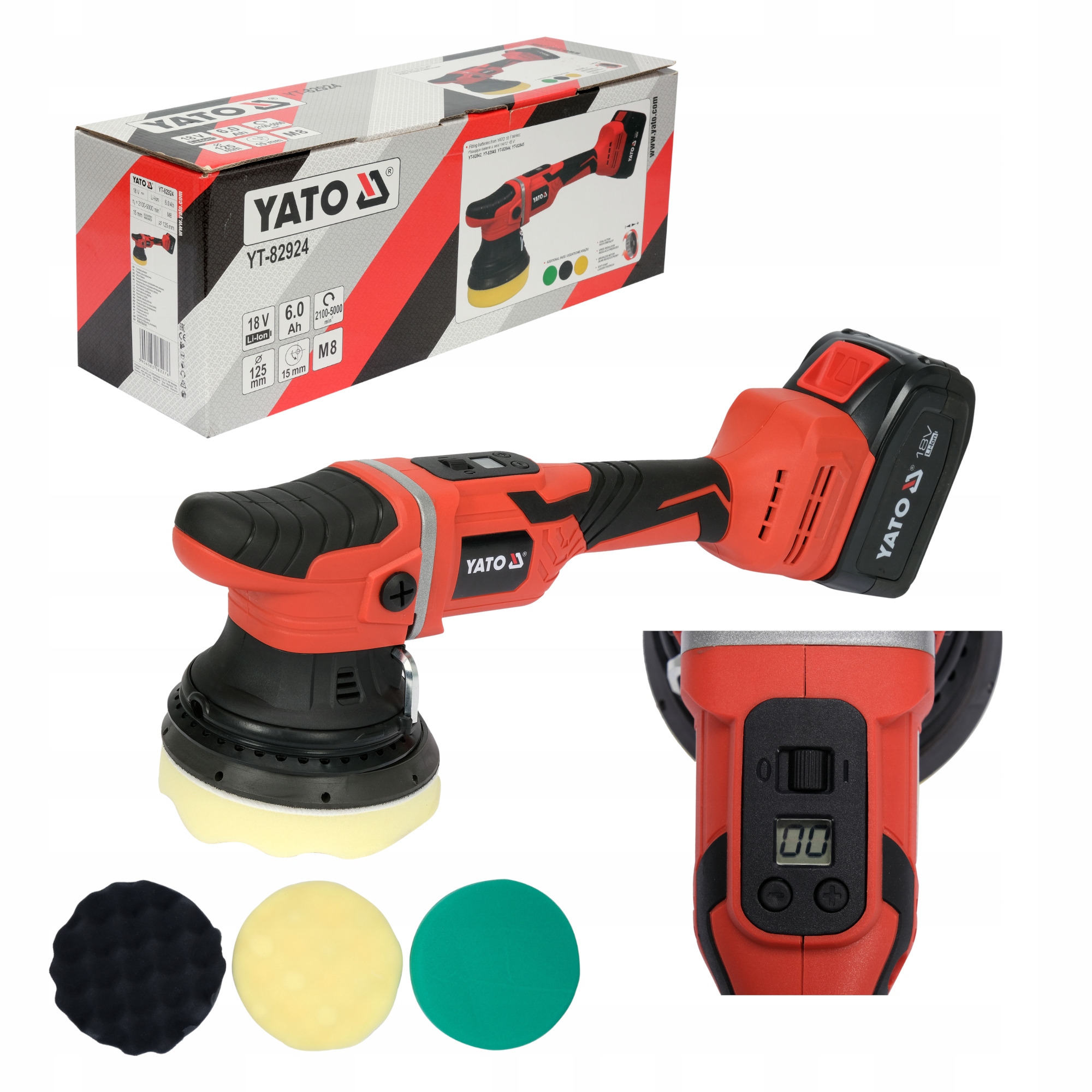 Polerka orbitalna Yato YT-82924 125 mm 18 V 5906083082276 za 529.99PLN z Wrocław - Allegro ...
