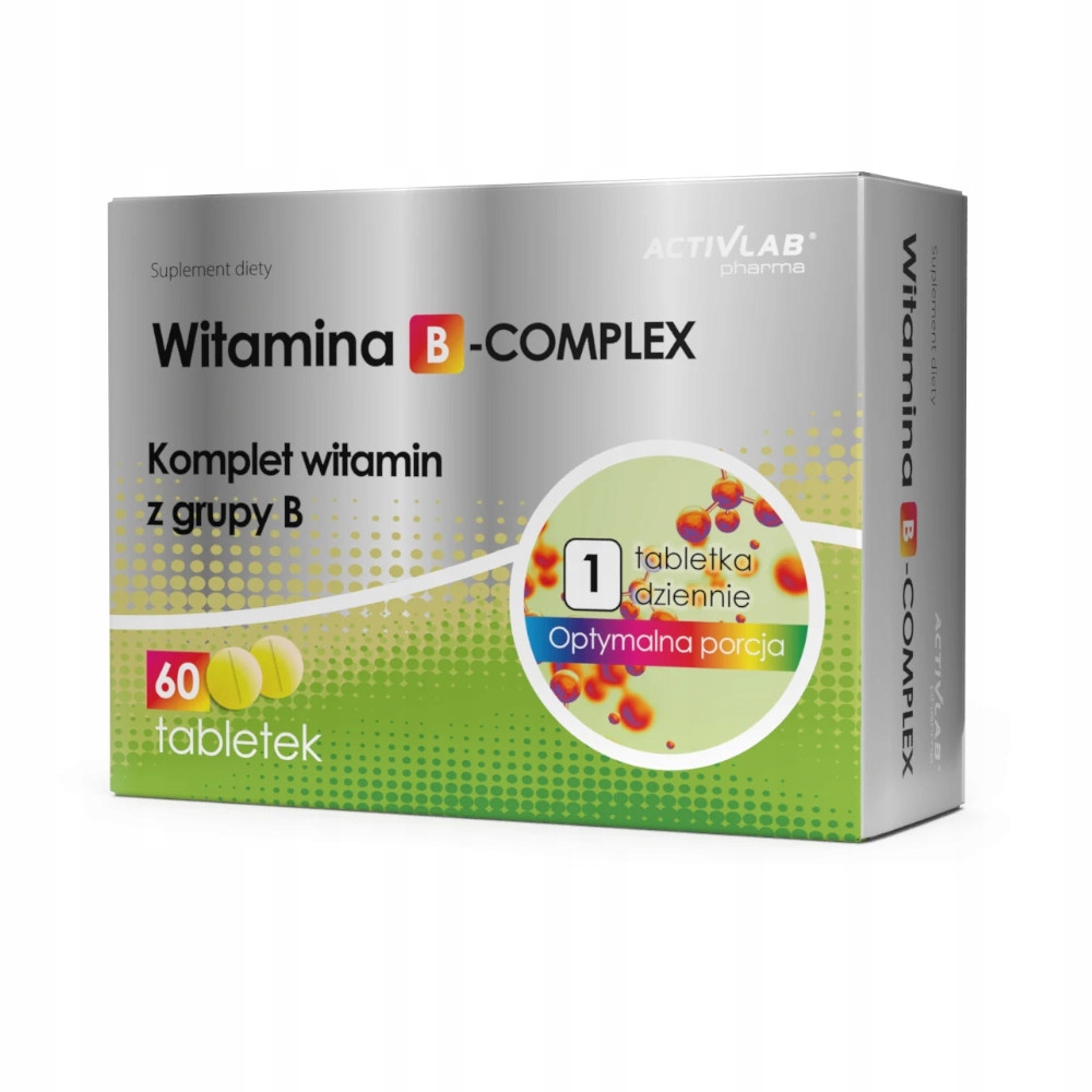 ACTIVLAB WITAMINA B-COMPLEX 60 tabl NIACYNA VIT B2 ODPORNOŚĆ STRES MÓZG (5903260902617) • Cena ...