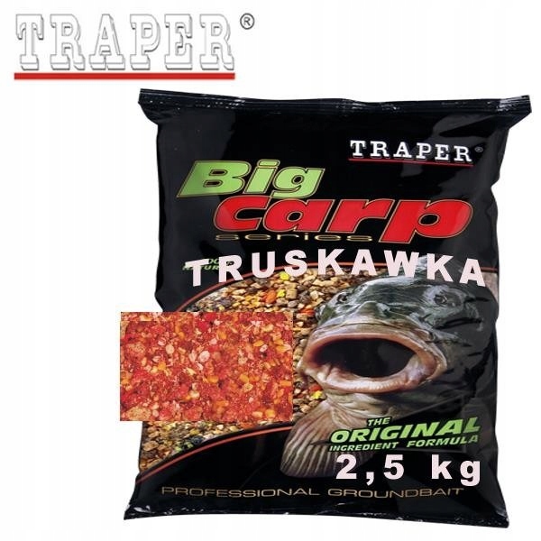 Traper Big Carp 2.5 kg Jahoda návnada - Allegro