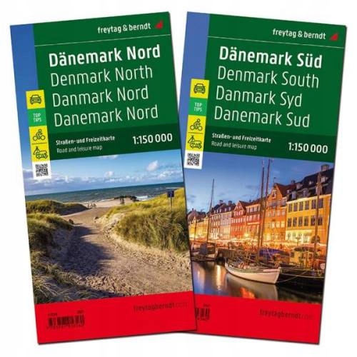 TURISTICKÁ MAPA DÁNSKA x2 FB SET za 461 Kč - Allegro