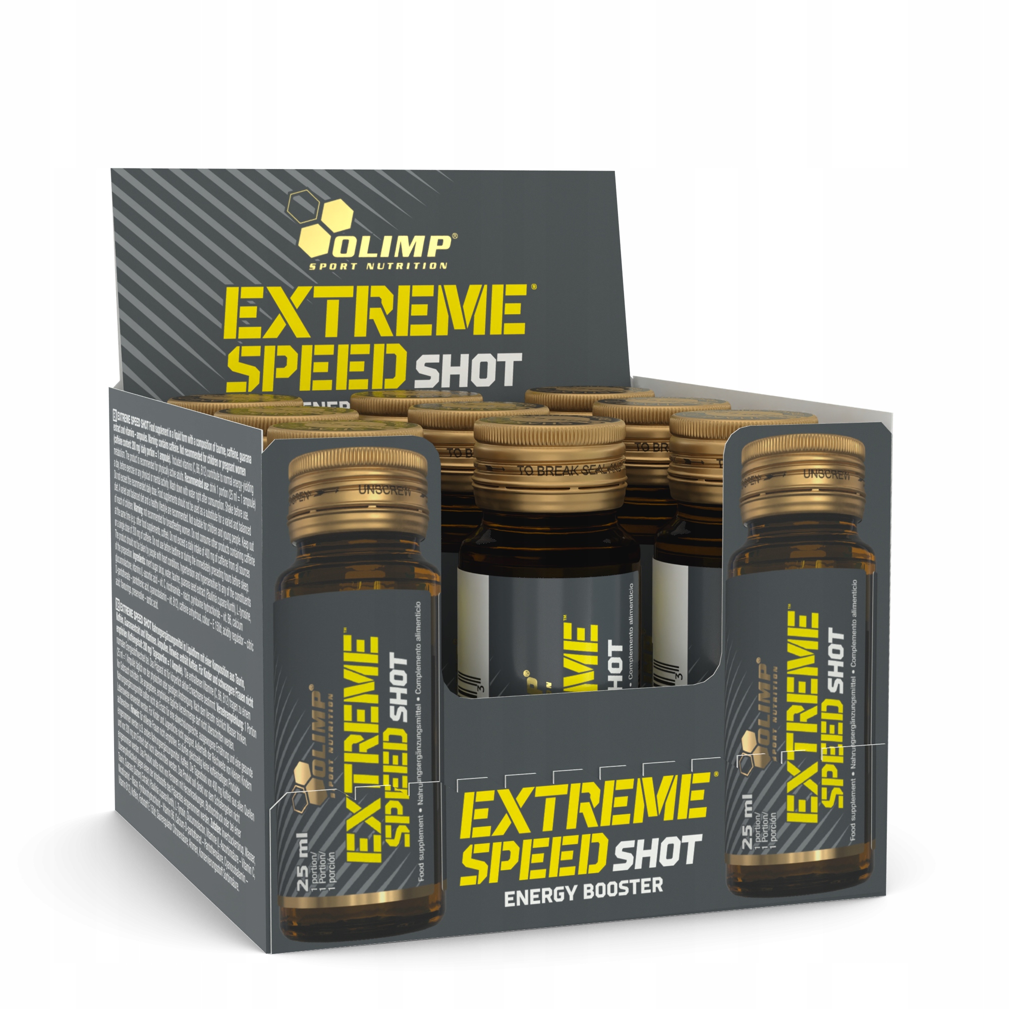 OLIMP Extreme Speed Shot szklana ampułka 25ml - 5901330096808 ...
