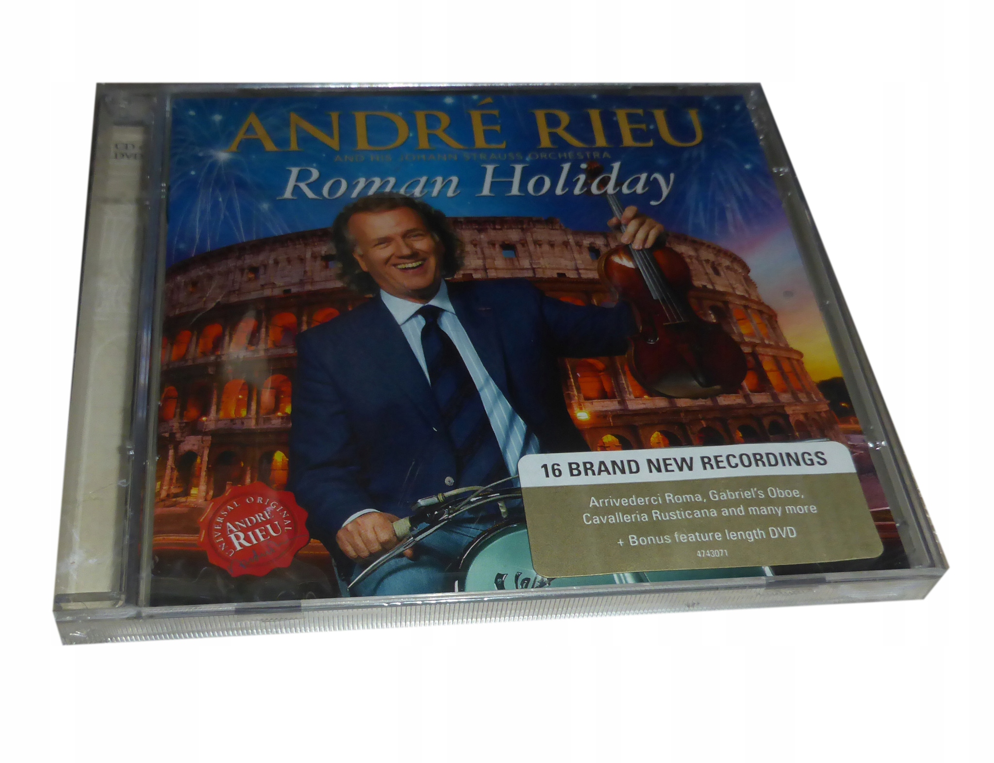 ANDRE RIEU Roman Holiday CD+DVD szyb.wys. 13107764766 - Sklepy, Opinie ...