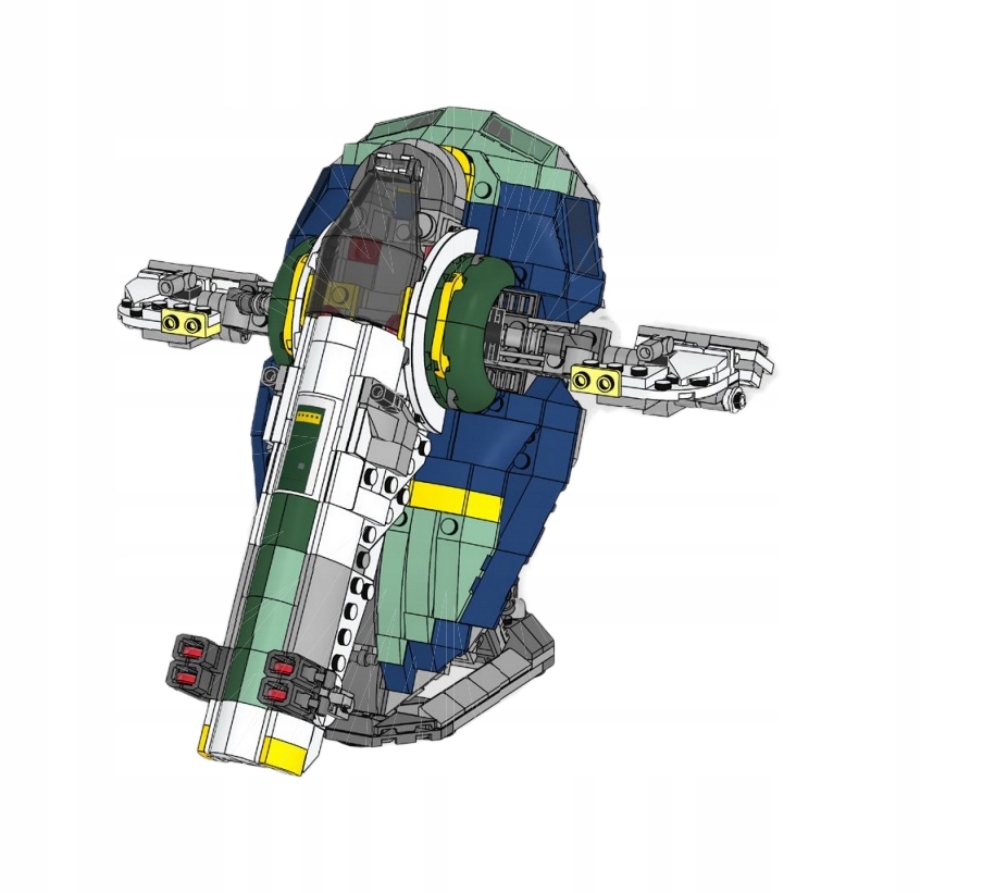 LEGO Star Wars 75433 Statek kosmiczny Jango Fetta BEZ FIGUREK - NOWE ...