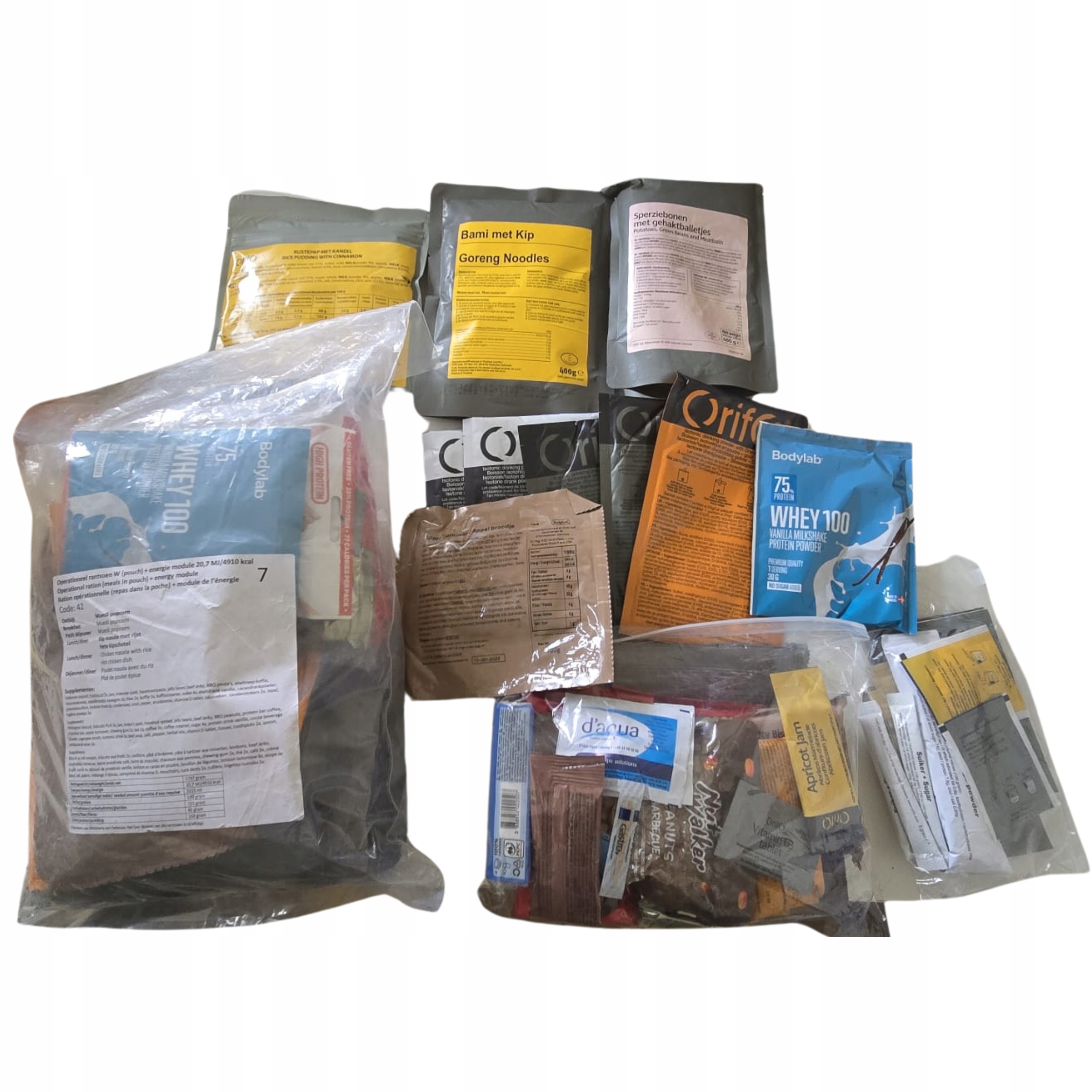 EGÉSZ NAPOS HOLLAND ÉLELMISZERADAG MRE CHILLI CON CARNE CSIRKE, • Ár ...