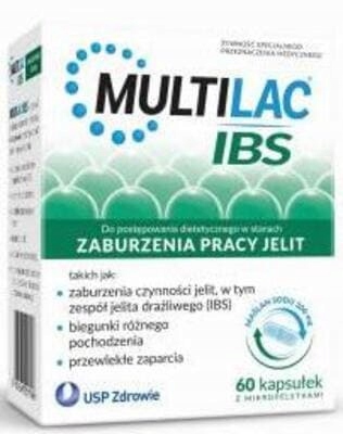 Kapsułki Multilac IBS USP Zdrowie 60 szt. Selen bezglutenowe wegańskie ...