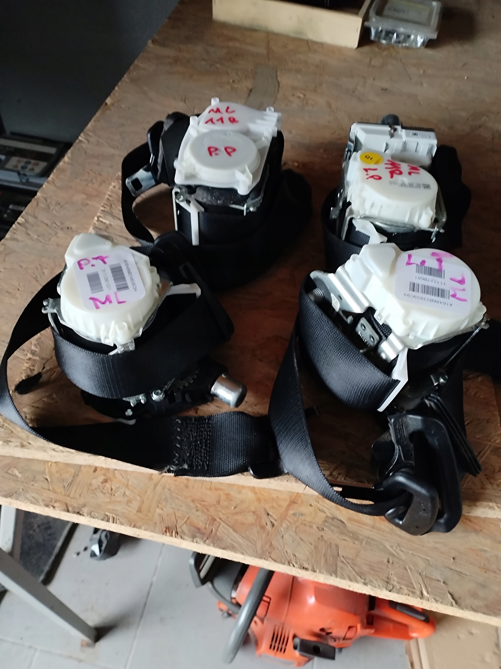 MERCEDES W164 LIFT PAS BEZPIECZENSTWA PRZOD TYL 4X 2518605785 ...