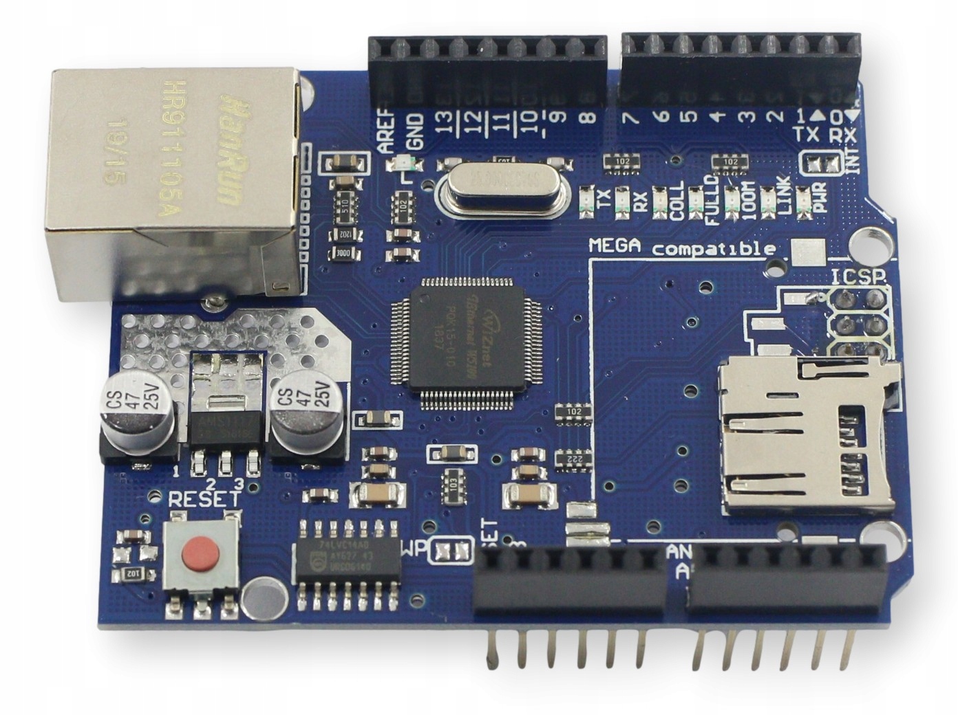 Ethernet Shield W5100 R3 microSD foglalattal Arduino UNO/Mega ...