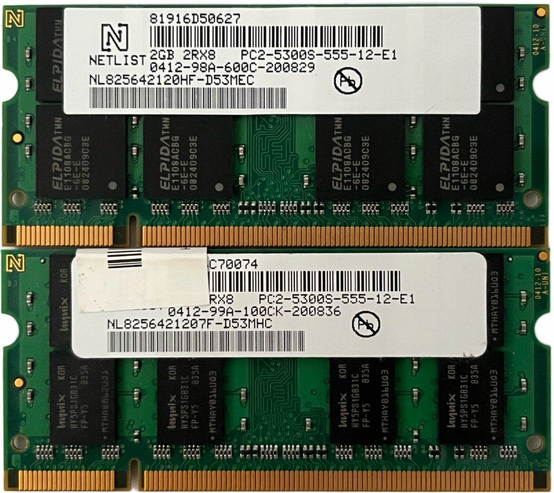 Pamięć RAM NETLIST 4GB (2x2) DDR2 667MHZ NL825642120HF-D53MEC w Jaworzno - Sklep, Opinie, Cena w ...