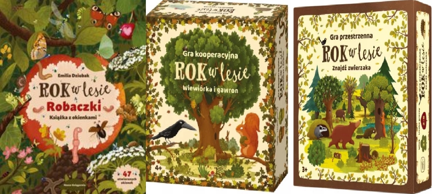 Rok w lesie Robaczki + Rok w lesie. Wiewiórka i gawron + Znajdź ... Rok w lesie Robaczki + Rok w lesie. Wiewiórka i gawron + Znajdź ...