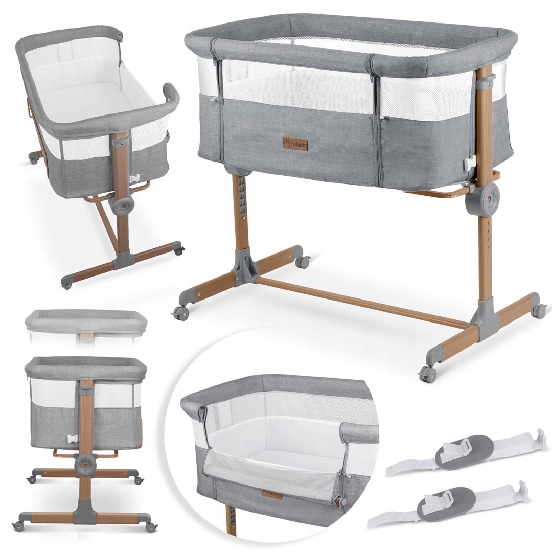 Łóżeczko Dziecięce Składane Turystyczne Dostawka Nukido Nk-243 ...