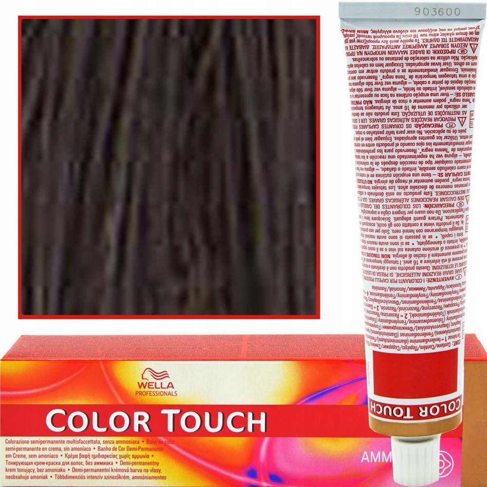 WELLA COLOR TOUCH farba do włosów kolor 4/0 60ml (4015600044060) • Cena ...