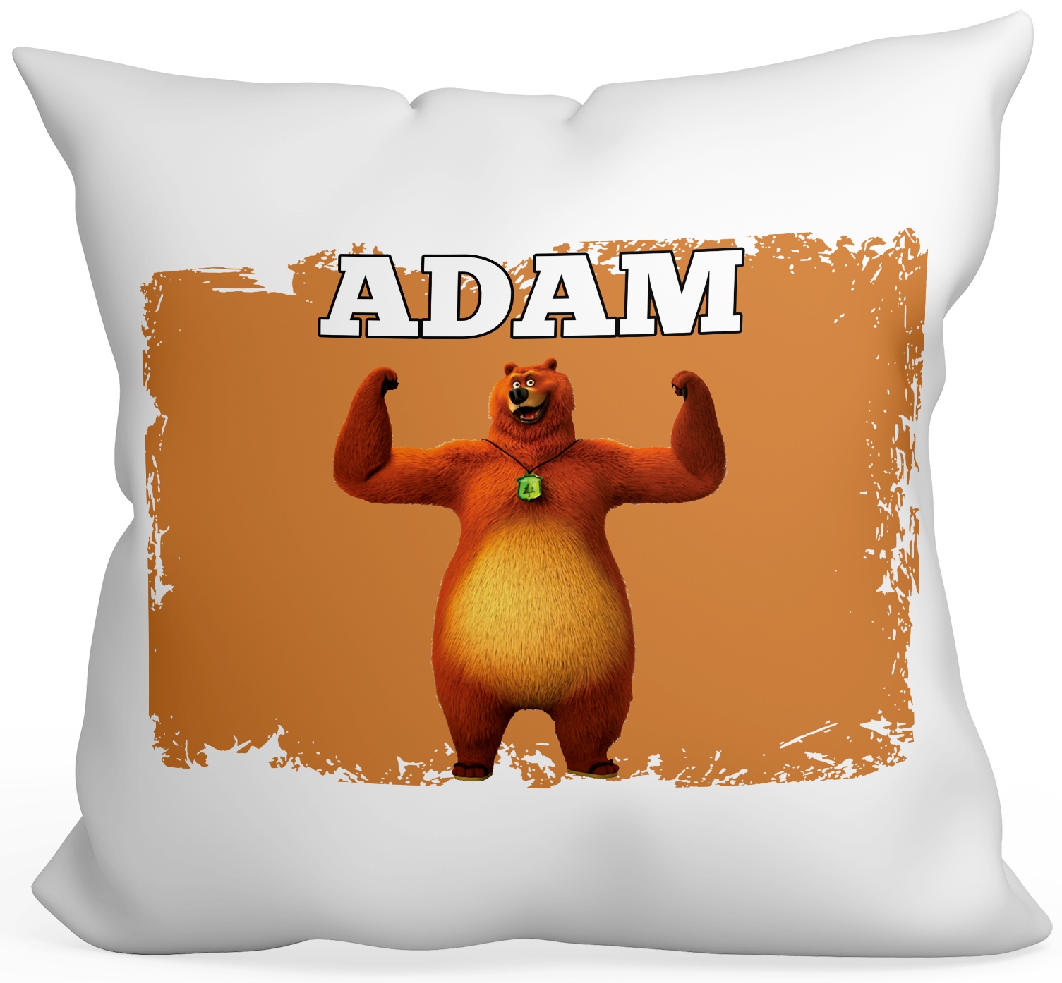 GRIZZY I LEMINGI PODUSZKA FANA 40x40 +DOWOLNE IMIĘ 12607245956 - Allegro.pl