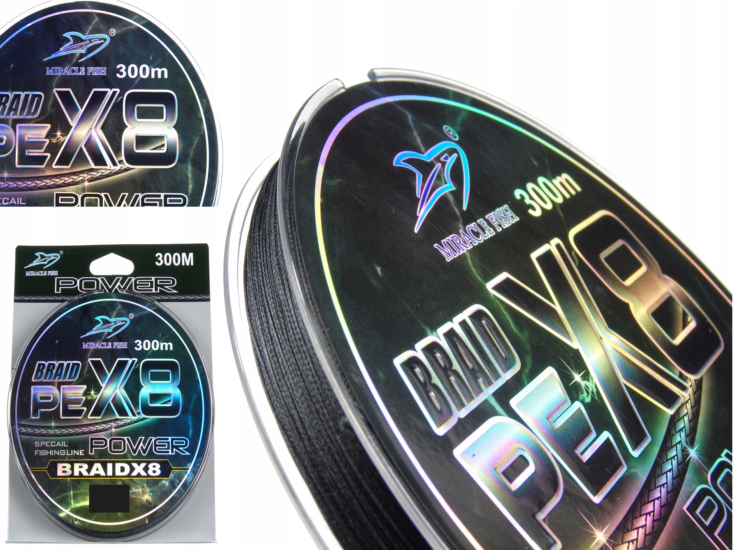 Plecionka Wędkarska BRAID PE x8 splotów MOCNA 300m 0,06 12kg - 15502543601 - Allegro