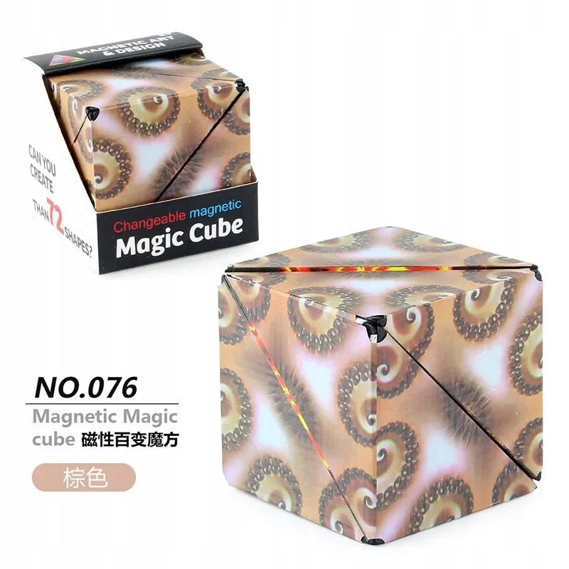 Variety Geometric Changeable Magnetic Magic Cube Anti Stress 3D Hand ...