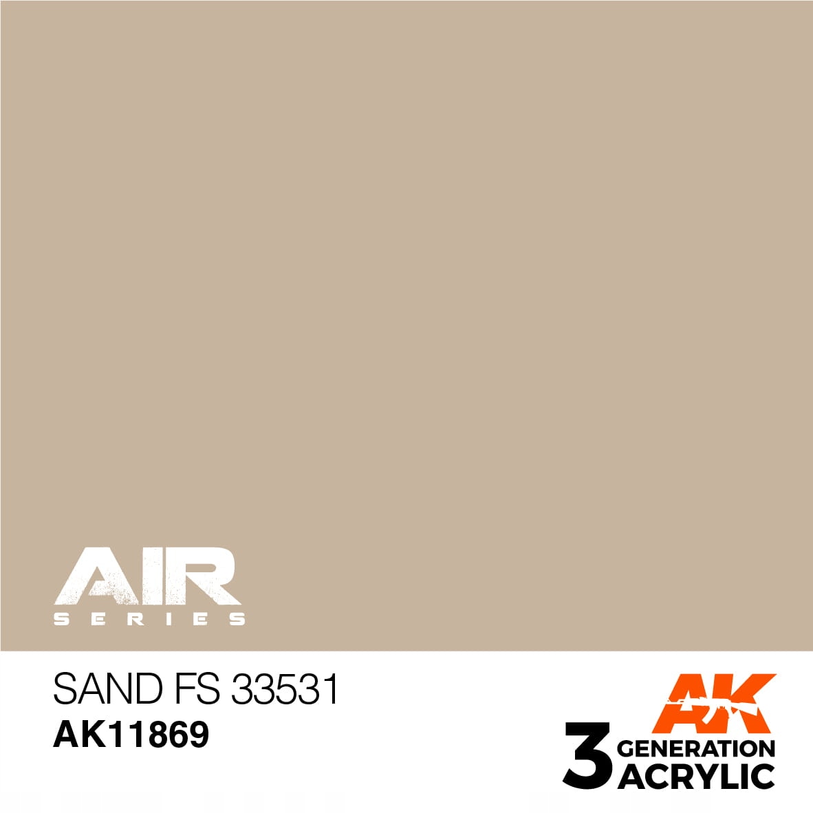 AK INTERACTIVE 11869 Farba akrylowa Sand FS 33531 • Cena, Opinie - Allegro