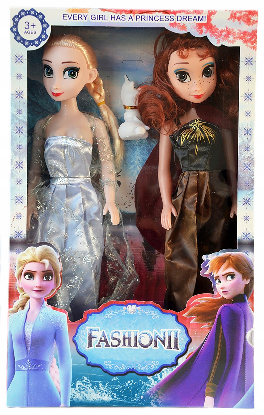 DUŻE 2 LALKI ELSA OLAF ANNA LALKA KRAINA LODU 2 OLAF ELZA 42 CM ...