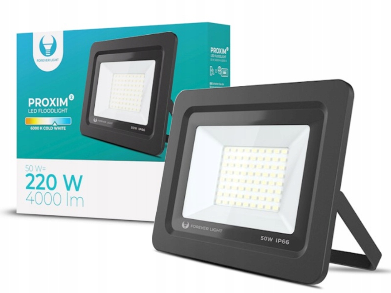 Lampa Zewnętrzna Wodoodporna Halogen LED 50W IP65 (3800157629225 ...