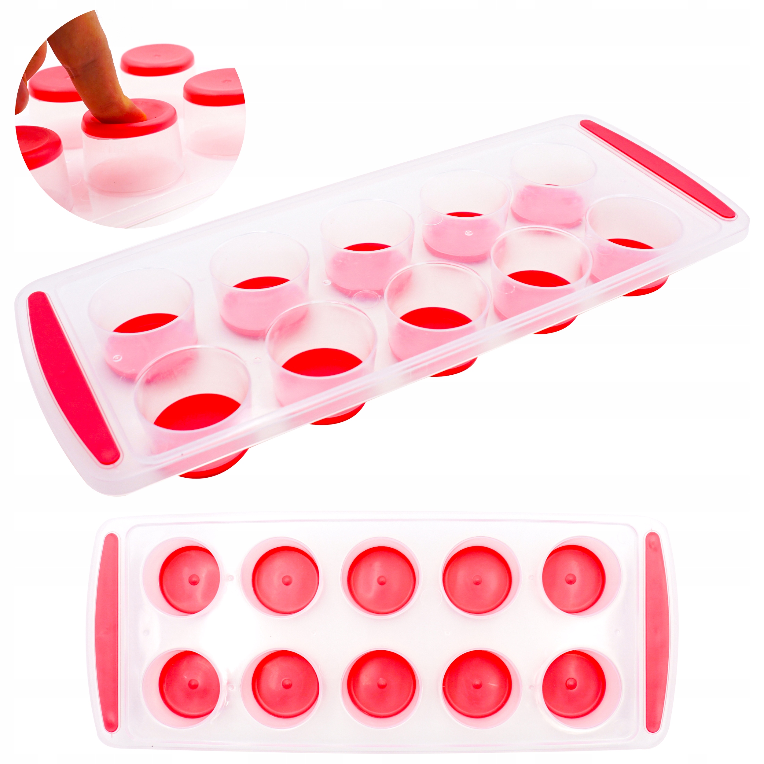 FORMA do LODU LÓD ELASTYCZNE DNO DUŻE KOSTKI 10szt (55t5) • Cena ...