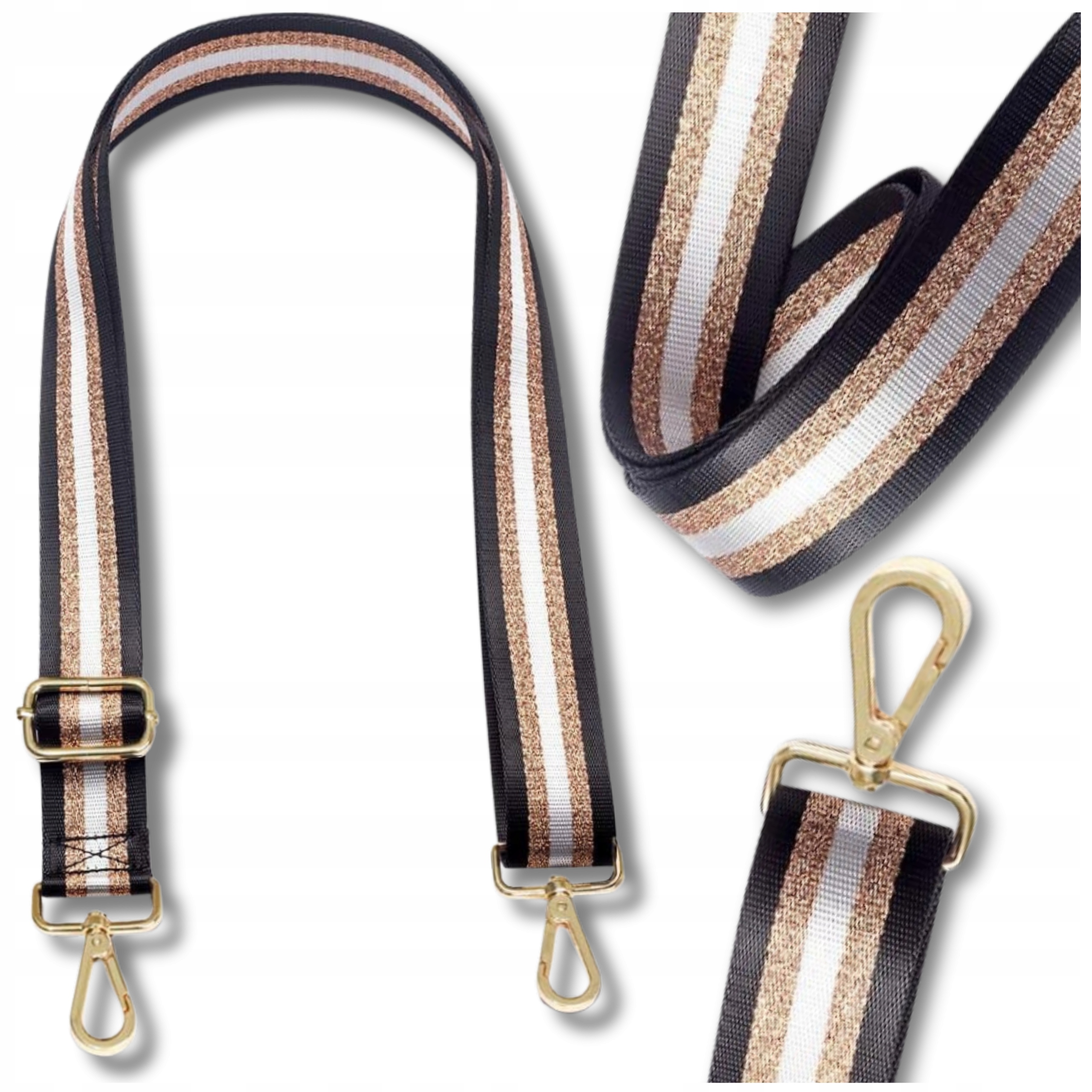 PASEK DO TOREBKI TORBY REGULOWANY PARCIANY SZEROKI MOCNY PAS NA RAMIĘ (5905884001196) • Cena ...