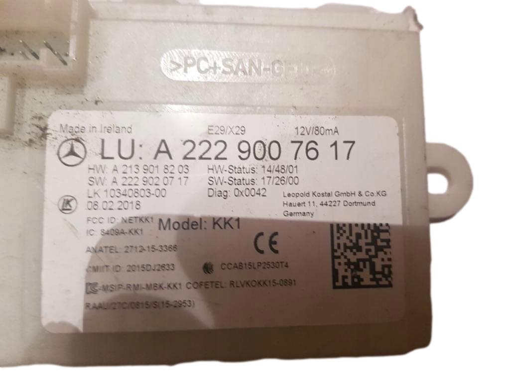MODUŁ SAM 2229007617 MERCEDES S KLASA W222 A2229007617 za 80 zł z ...