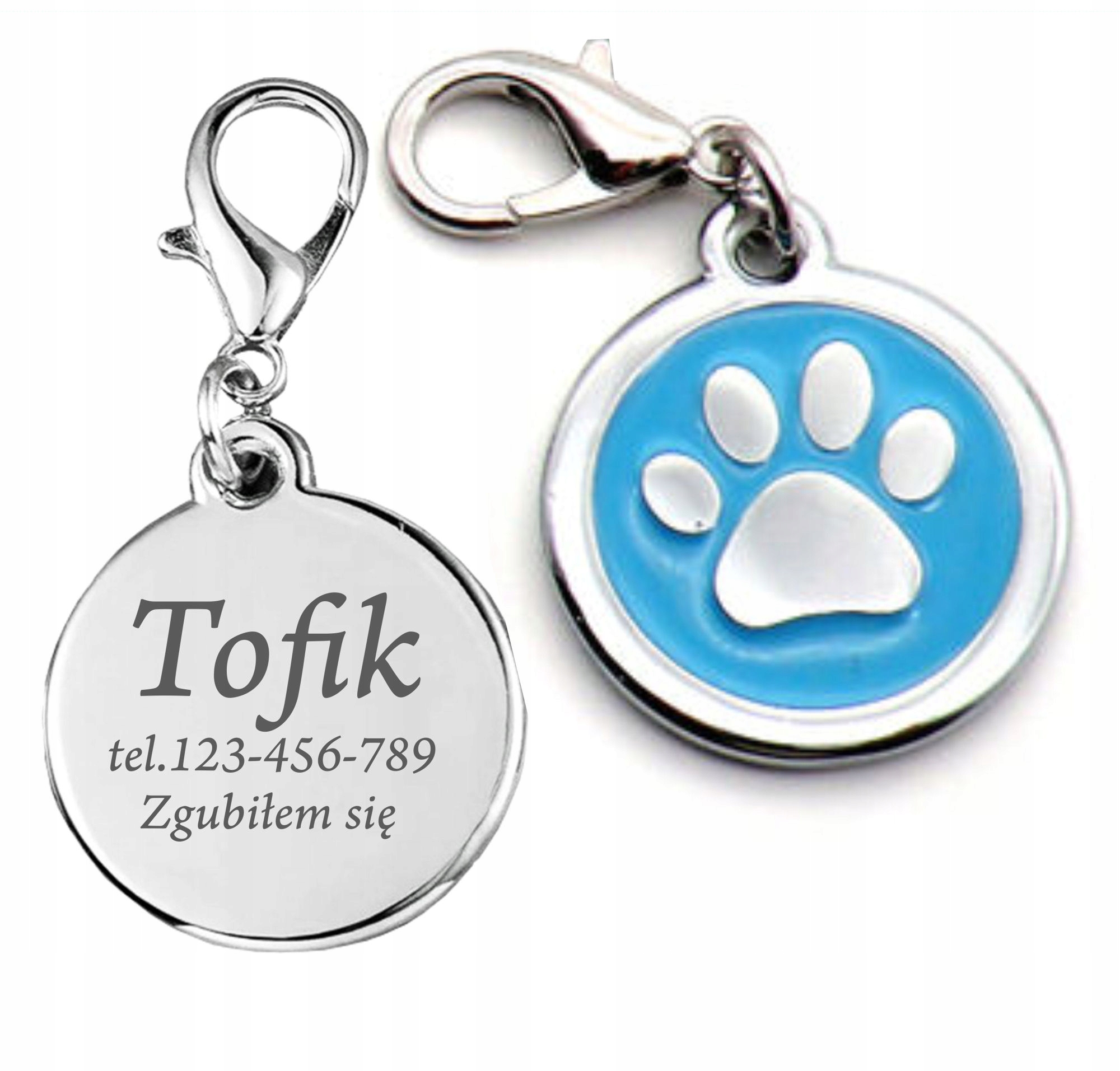 Adresná karta ID karta PES Mačka Kovová labka Gravírovanie | KúpSiTo.sk ...