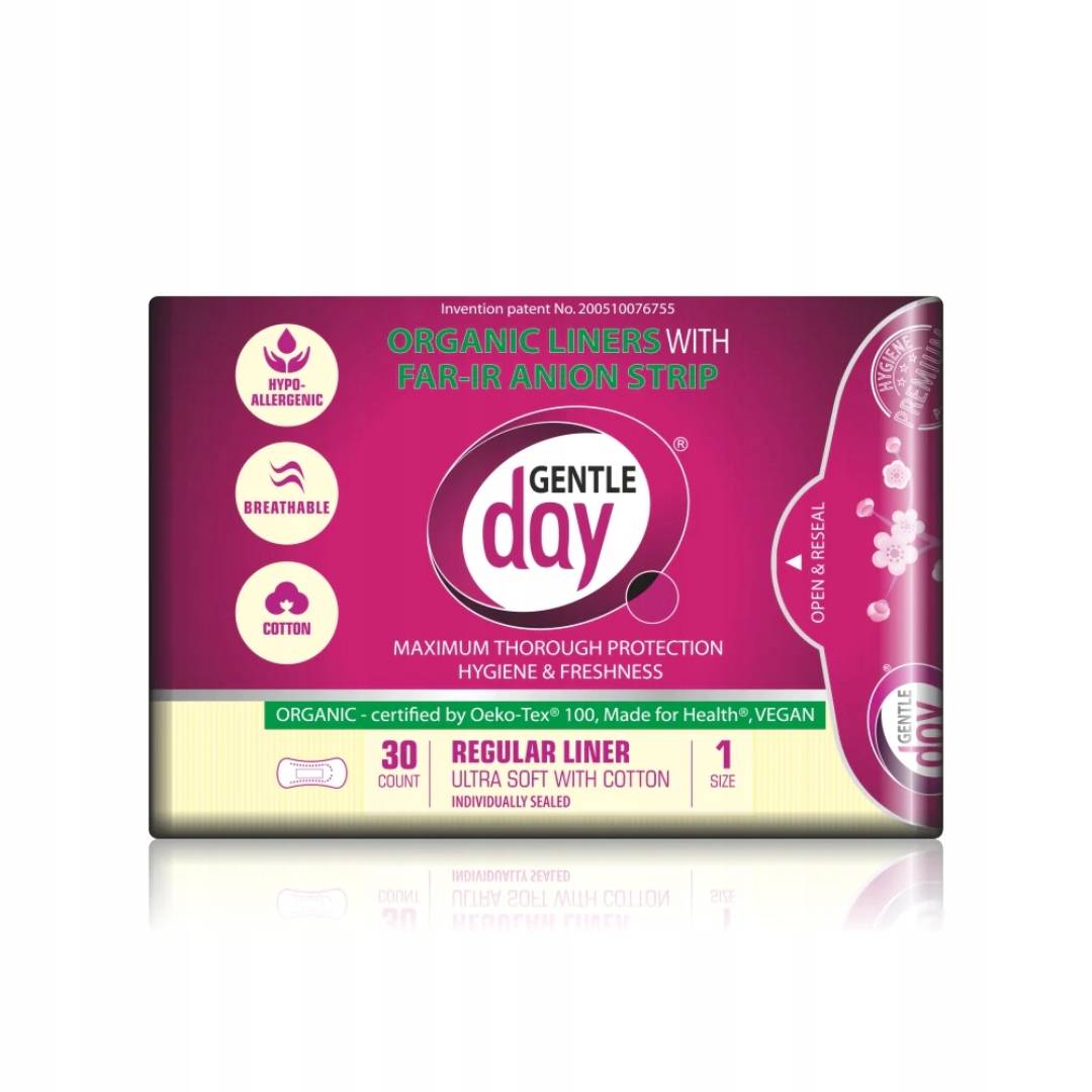 GENTLE DAY ECO Wkładki higieniczne z paskiem anionowym rozmiar 1, 30 ...