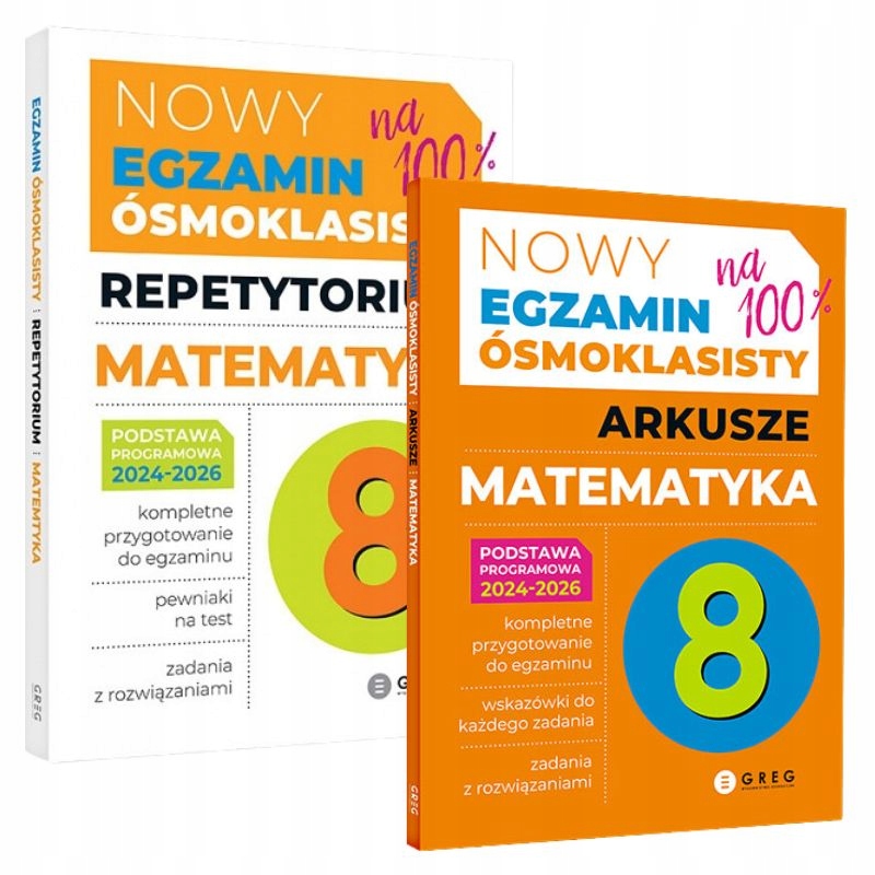Matematyka Repetytorium + arkusze Egzamin ósmoklasisty 2025 GREG ... Matematyka Repetytorium + arkusze Egzamin ósmoklasisty 2025 GREG ...