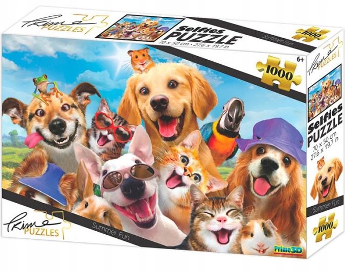 Puzzle Prime 3D 1000 štandard 1000 dielikov Prime 3D Puzzle Letnáí selfie 1000 dílků - Allegro
