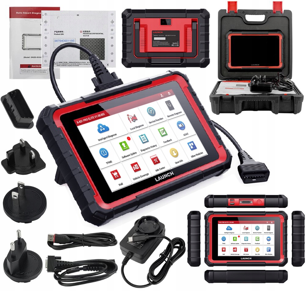 LAUNCH X431 PRO ELITE INTERFEJS DIAGNOSTYCZNY OBD2 CANFD DOIP j.PL ...