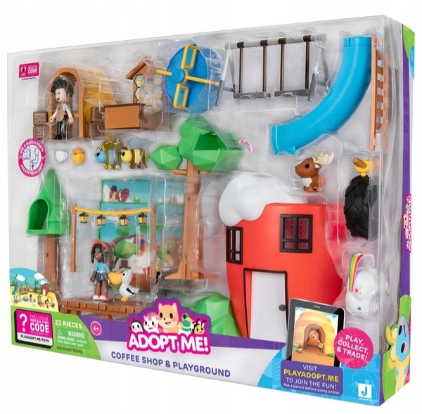JAZWARES ADOPT ME ZESTAW KAWIARNIA I PLAC ZABAW COFFEE PLAYGROUND ...
