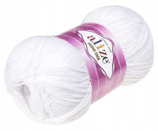 Alize Cotton Gold 55 biały 15457764414 - Allegro.pl