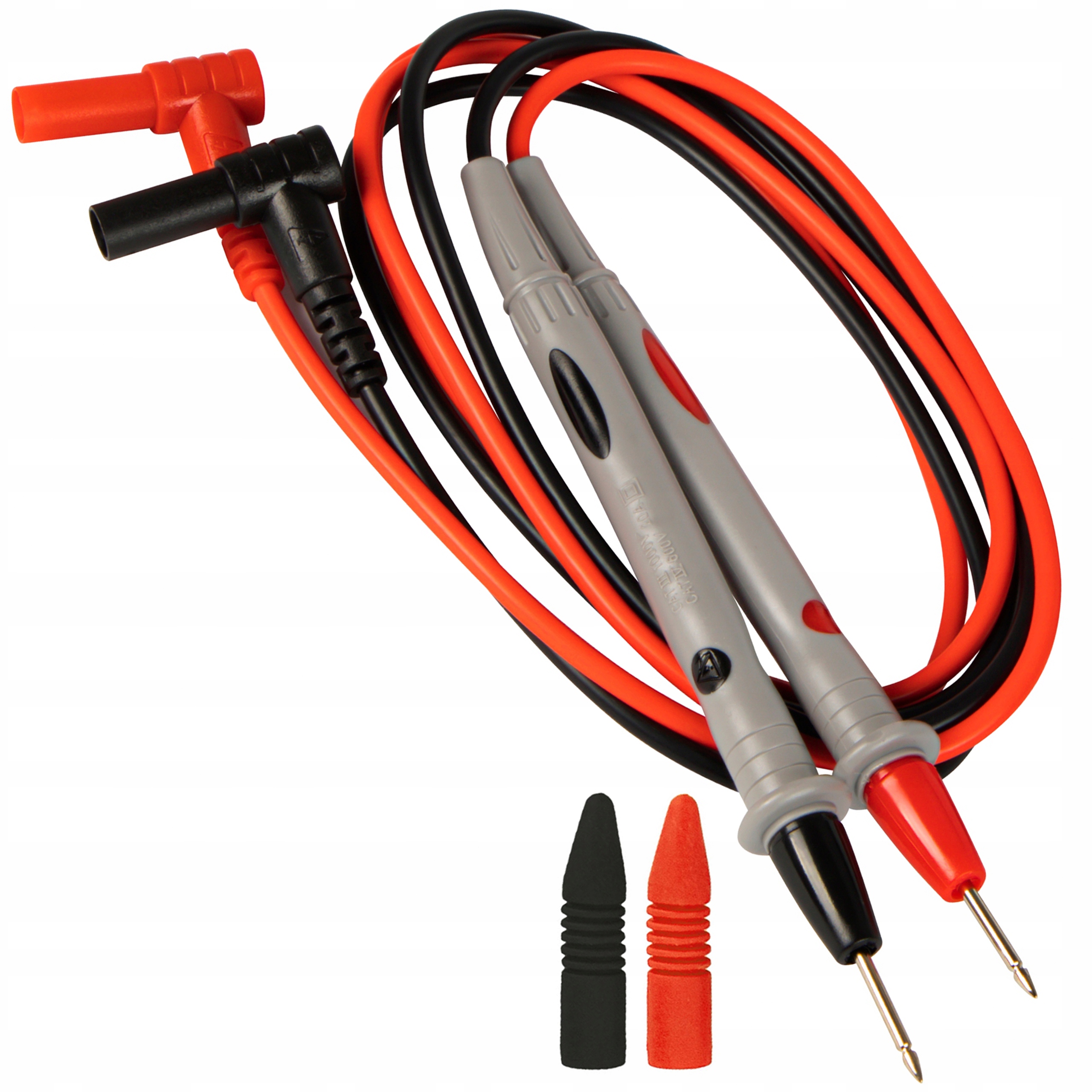 MĚŘICÍ KABELY K MĚŘIČI ČERNÁ + ČERVENÁ za 46 Kč - Allegro