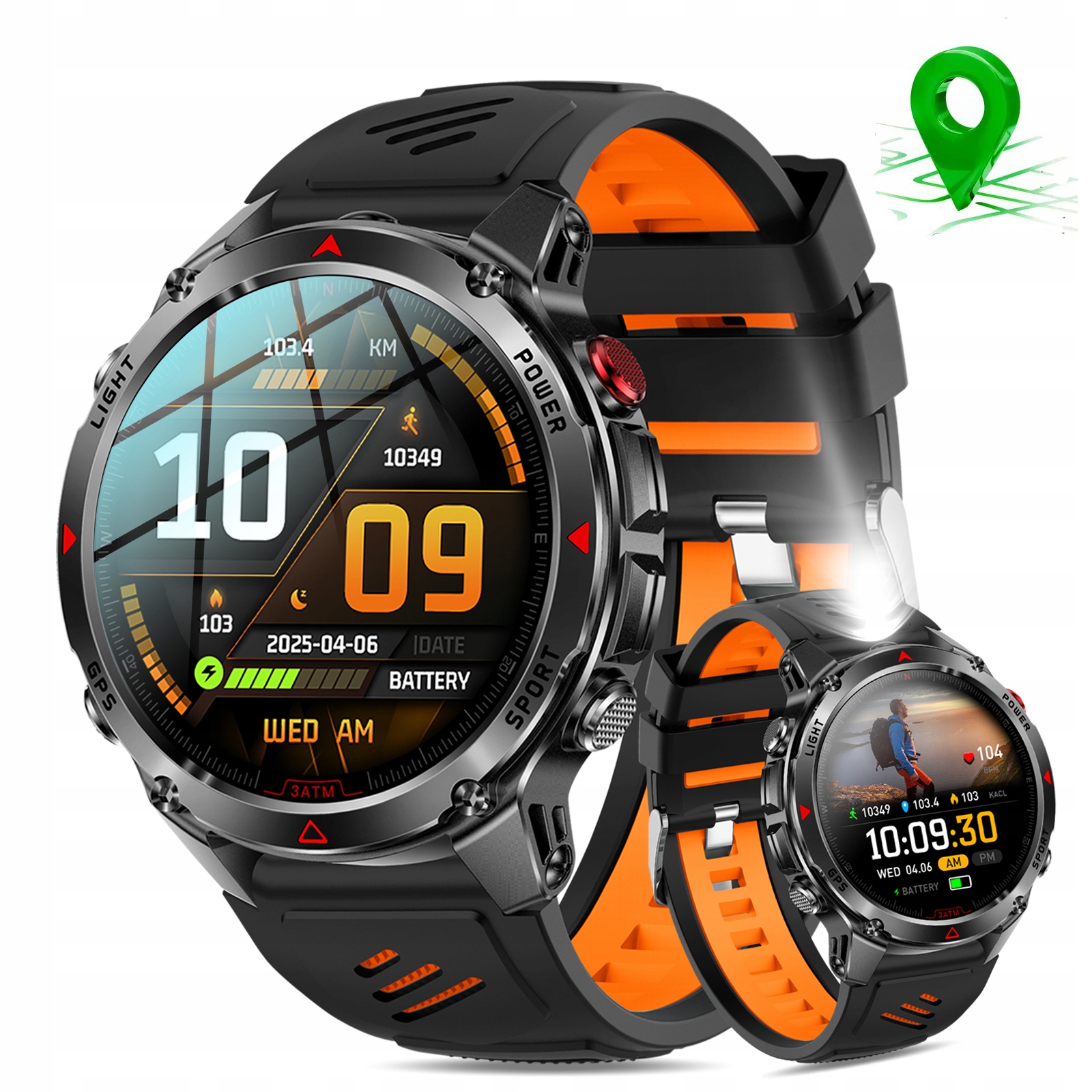 Chytré hodinky pro muže, Chytré hodinky s Gps navigací, vodotěsnost 30 ...