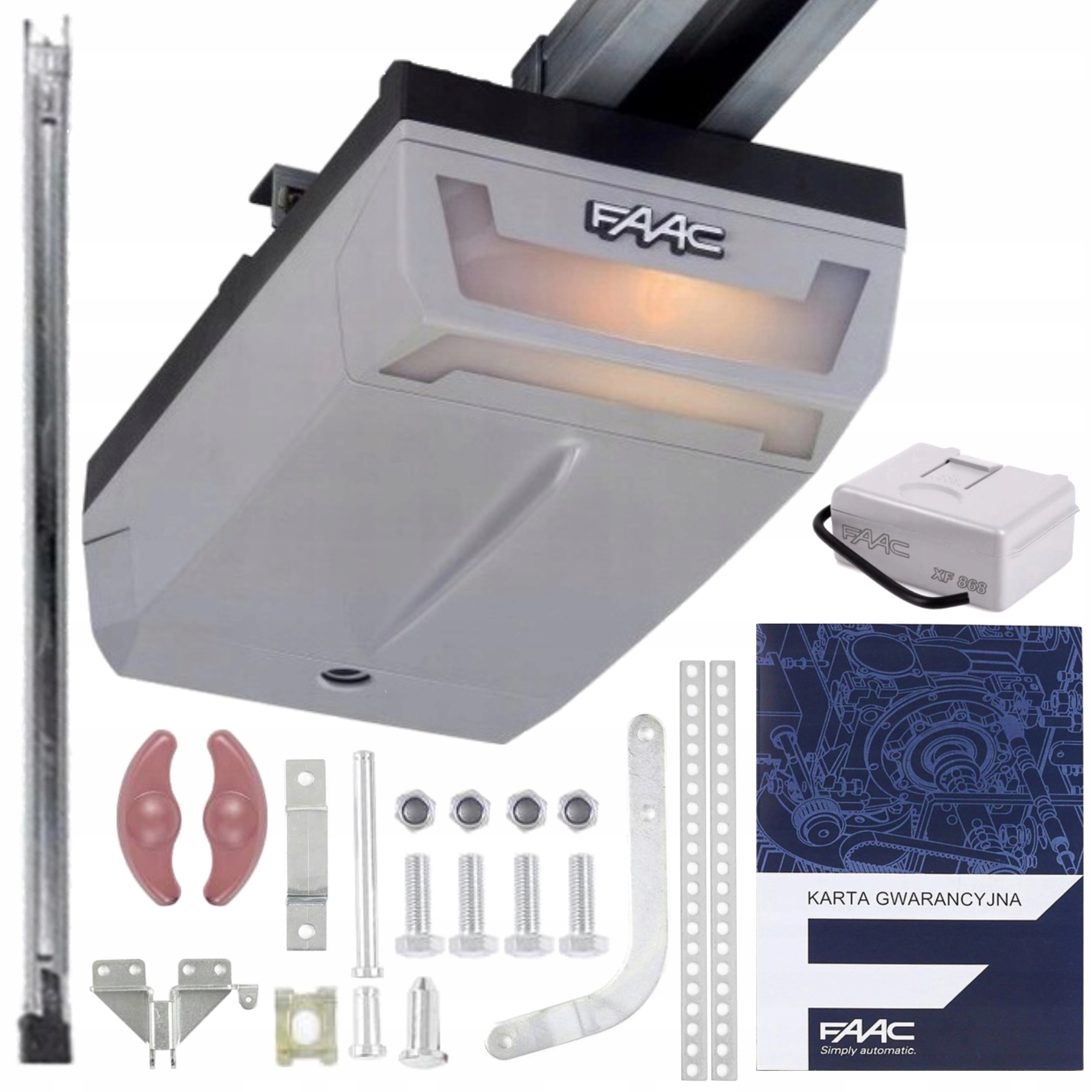 FAAC D1000 POHON PRO GARÁŽOVÁ VRATA+KOLEJNICE za 6170 Kč - Allegro