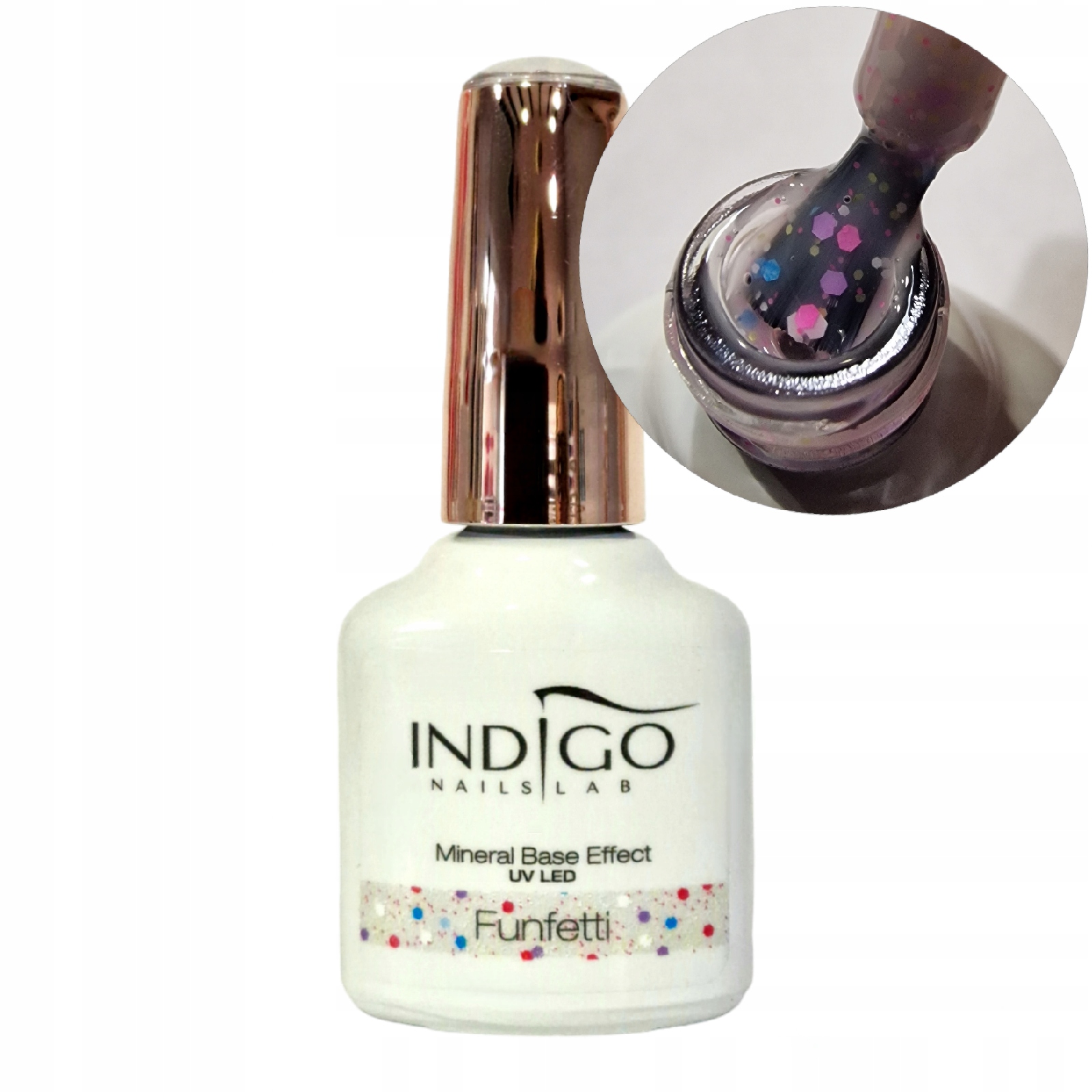 INDIGO MINERAL BASE BAZA 3w1 FUNFETTI z drobinkami (5902188532692 ...