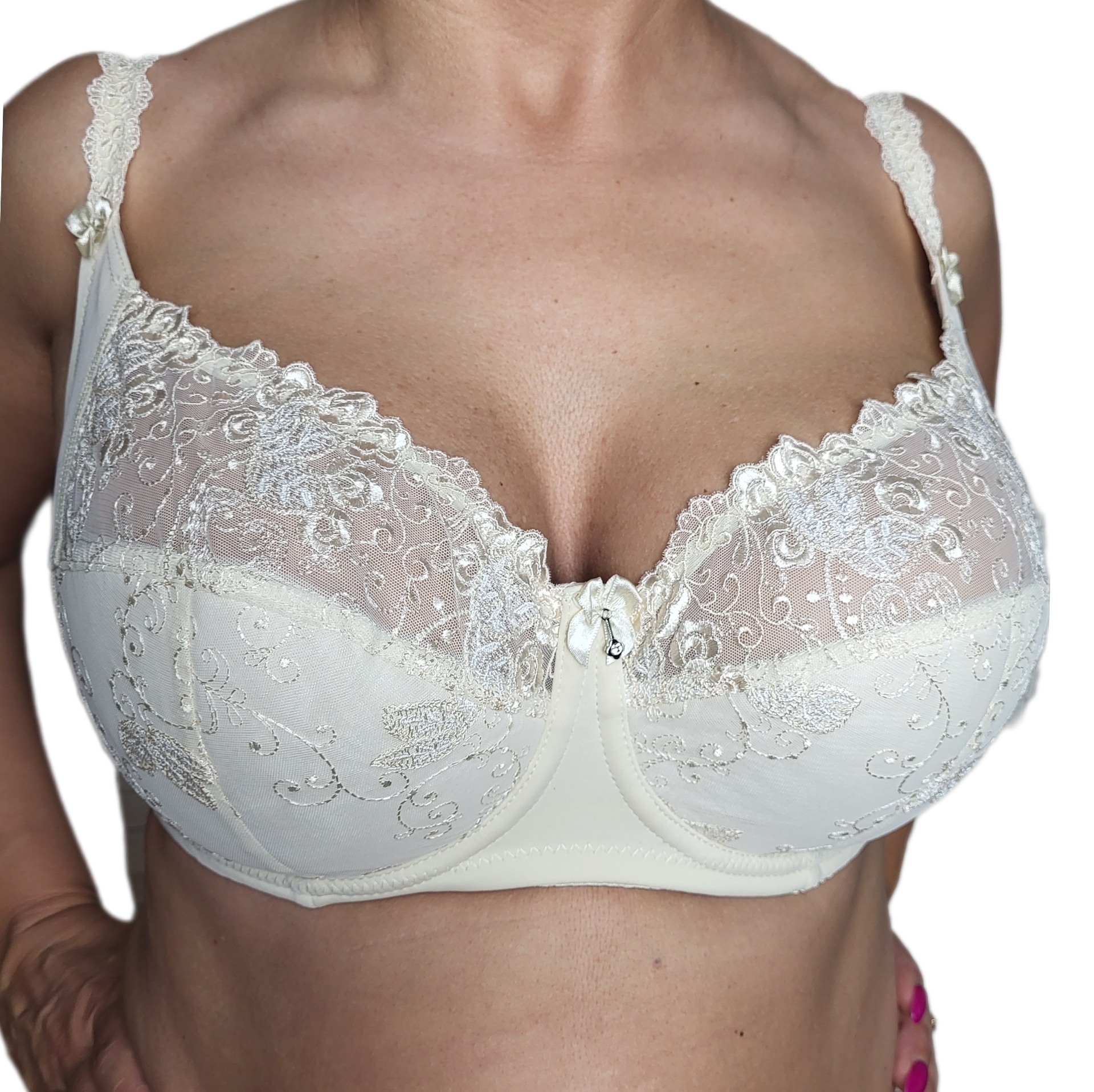 Biustonosz półusztywniany beżowy rozmiar 100G • Cena, Opinie • Biustonosze 16286456442 • Allegro