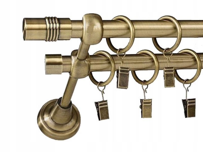 KARNISZE PRESTIGE KARNISZ METAL PODWÓJNY 120 cm !! • Cena, Opinie ...