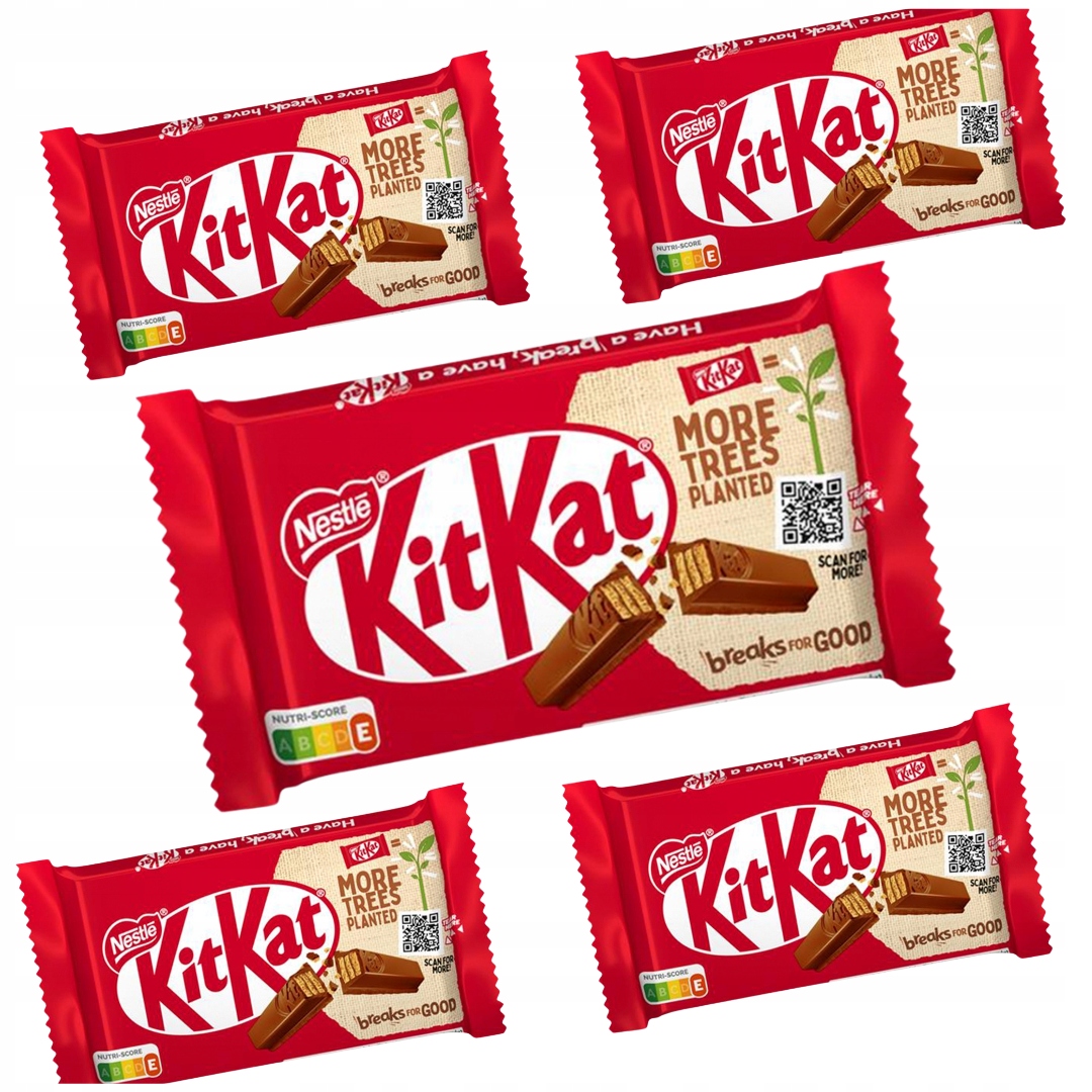 KitKat 4Finger baton w mlecznej czekoladzie 41,5 g x5 (40052489) • Cena, Opinie • Batony ...